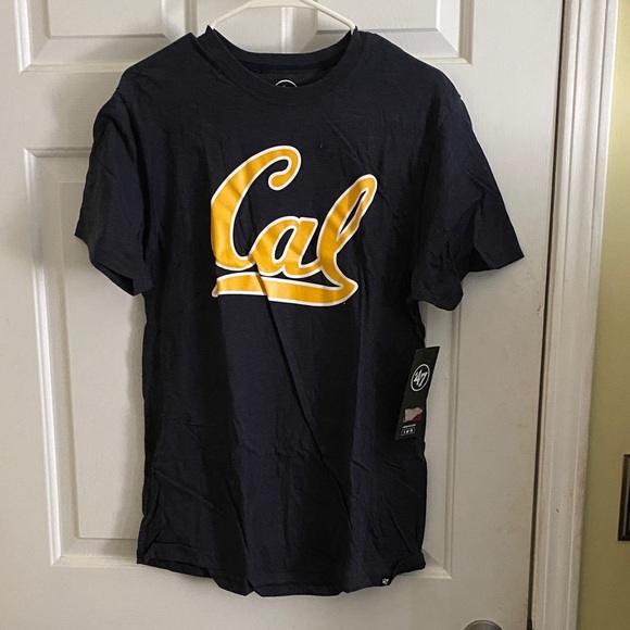 47 | Shirts | 47 Brand Black Tee With Gold Cal Logo | Poshmark